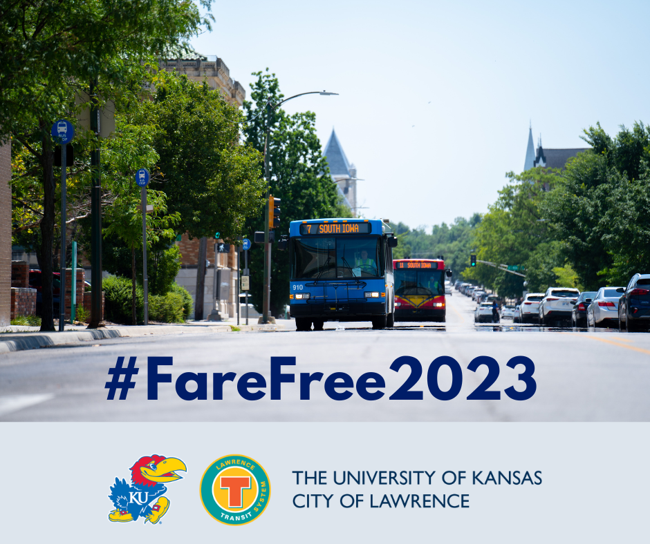 City buses will be fare free in 2023 - Lawrence Transit