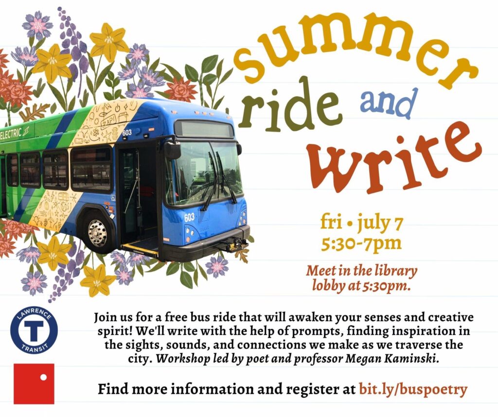 Announcing Lawrence Transit Poet Laureate Program and Summer Ride and ...